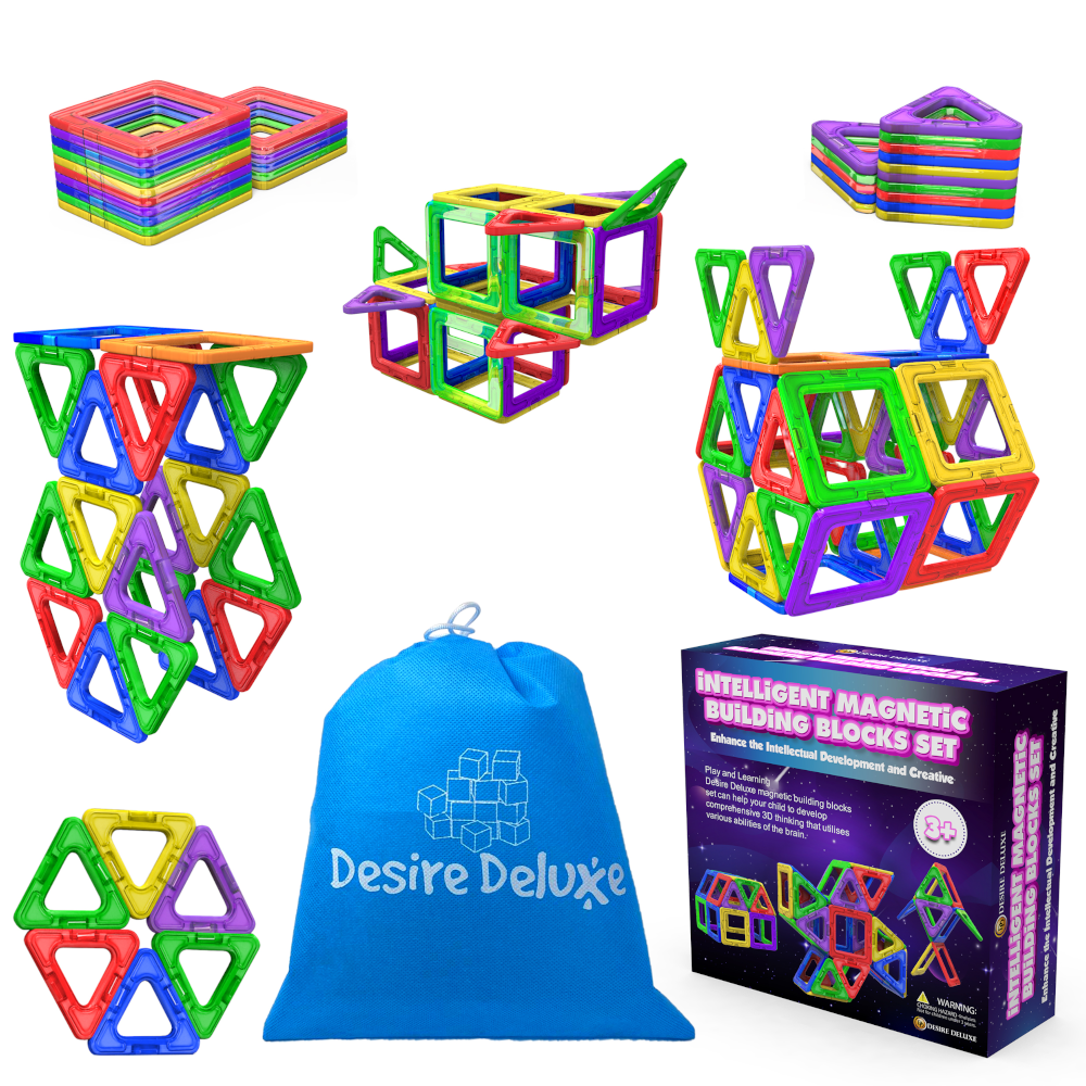 Desire Deluxe - Magnetic Building Blocks 30pc Construction Set for Kid — Desire Deluxe Store